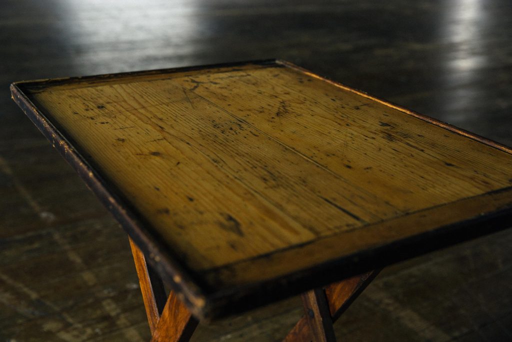 Card Display Table - Rustic Hire