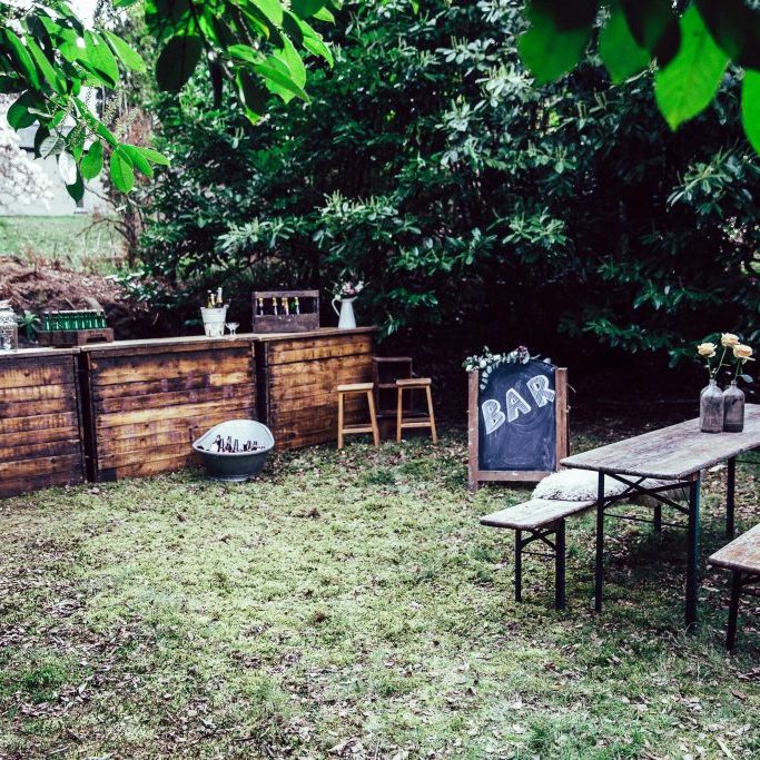 German Beer Benches - Rustic Hire