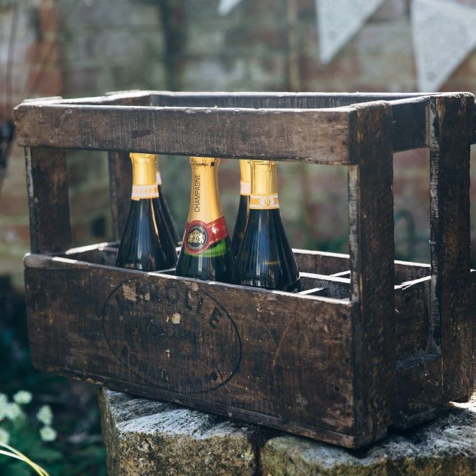 French Wine Crate - Rustic Hire