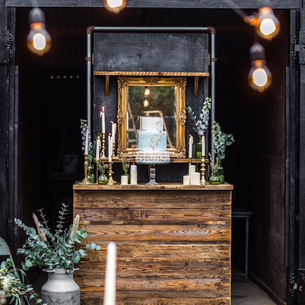 Cake Display Bar - Rustic Hire