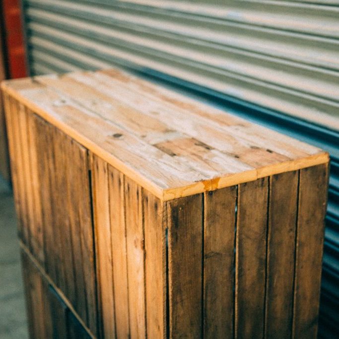 Apple Box Bar - Rustic Hire