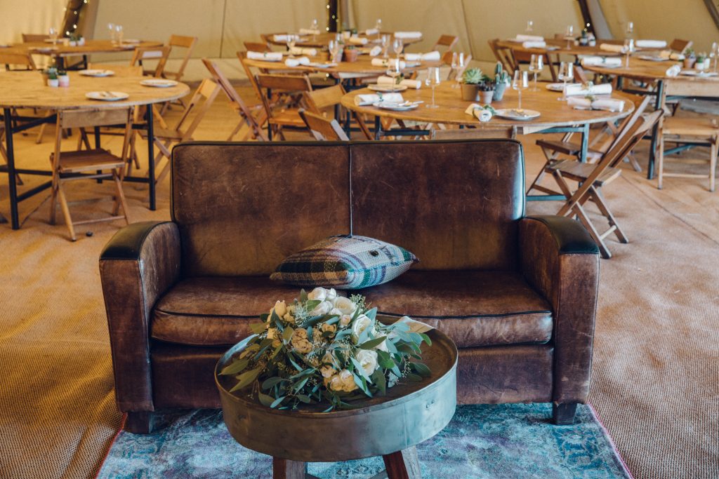 Rustic Hire - Wooden Legged Oil Drum Coffee Table