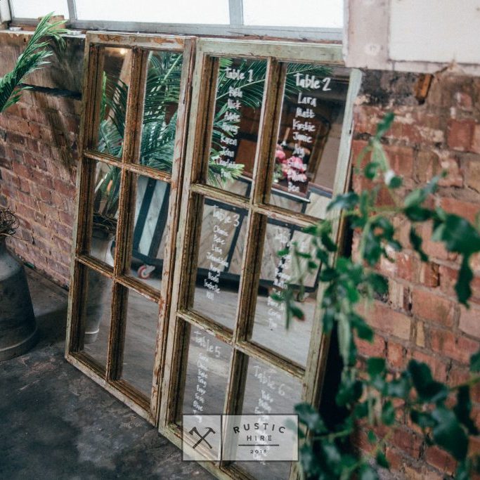 Mirrored Windows - Rustic Hire