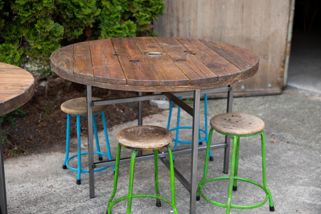Rustic Hire - Cable Reel Table – Seats 4