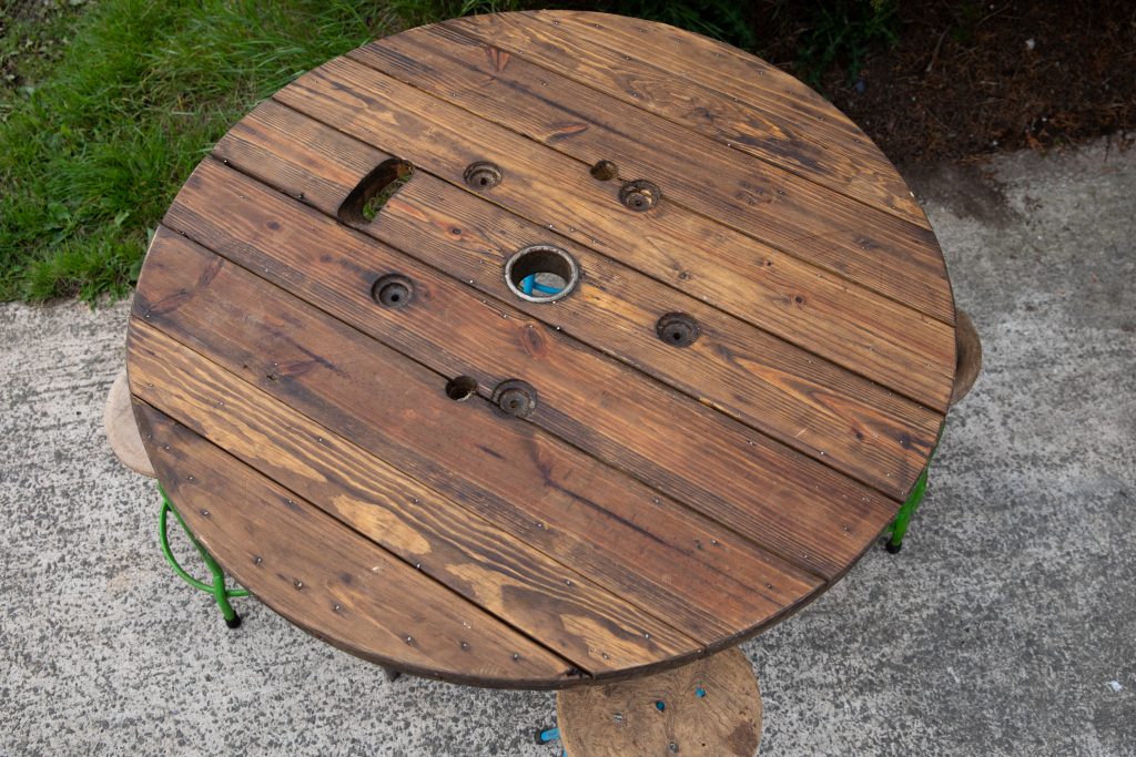 Rustic Hire - Cable Reel Table – Seats 4