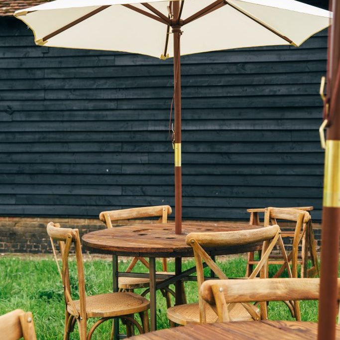 Cable Reel Table – Seats 4 - Rustic Hire