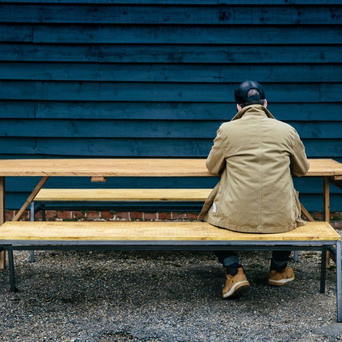Steel Stacking Benches - Rustic Hire