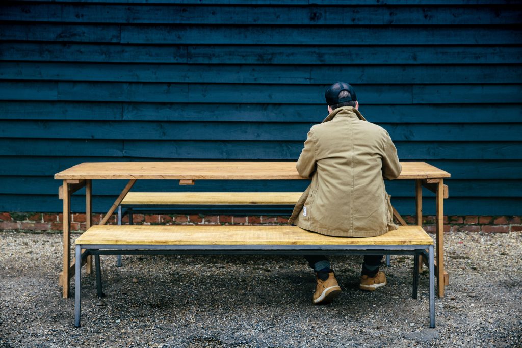Rustic Hire - Steel Stacking Benches