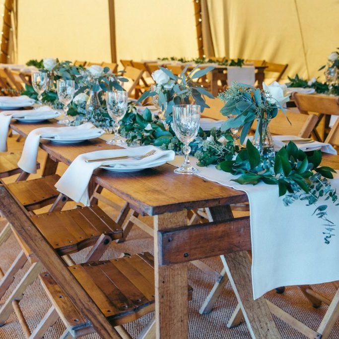 Great Oak Table – Seats 8 - Rustic Hire